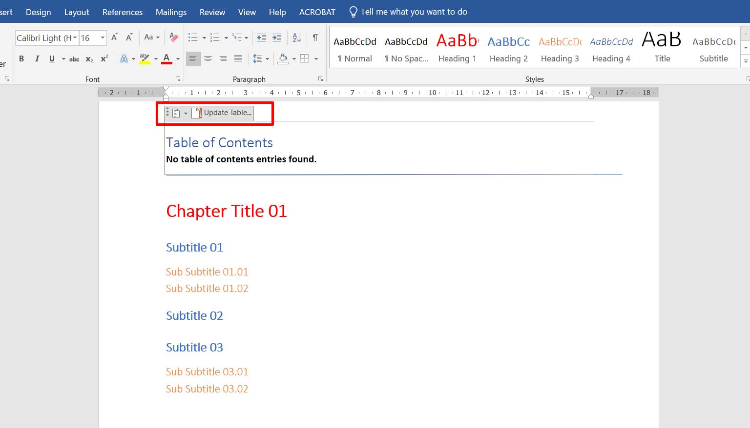 Creating an Automated Table of Contents in Microsoft Word Creating an Automated Table of Contents in Microsoft Word