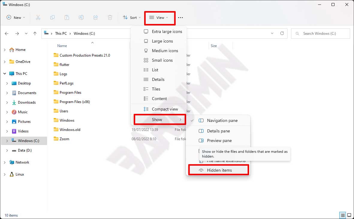 How to Easily Show Hidden Files and Folders on Windows