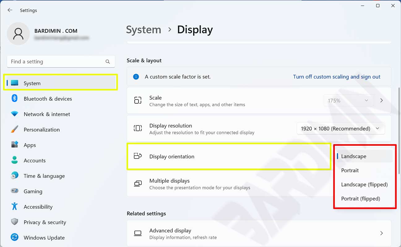 Comment Faire Pivoter Lécran De Lordinateur Dans Windows 11 [trucs