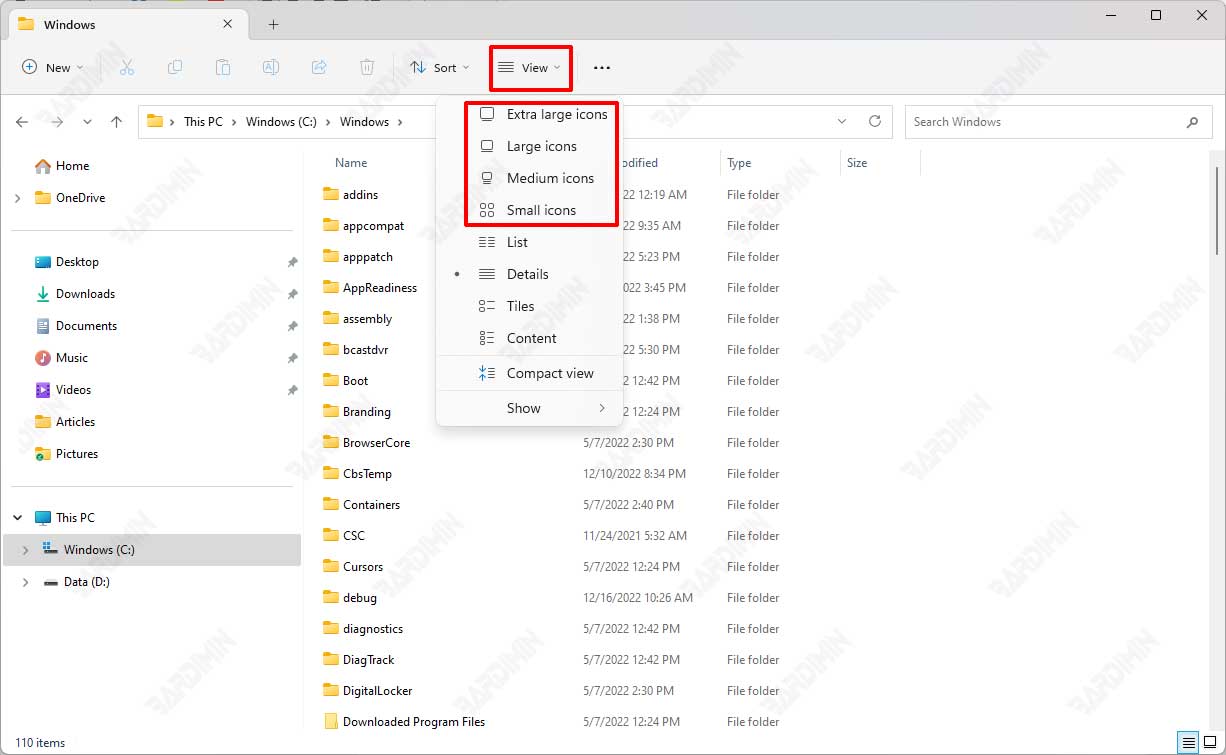 Cara Cepat Mengubah Ukuran Ikon Di Windows 11