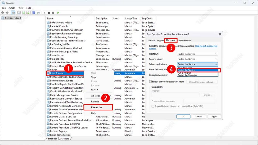 How To Configure Windows Service To Restart Automatically