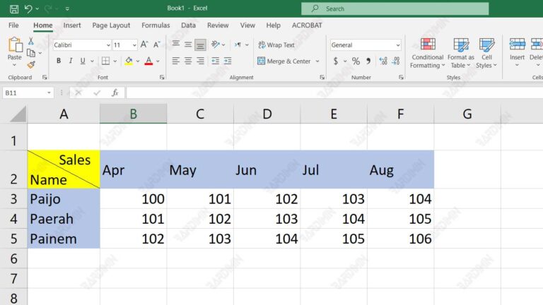 Create Diagonal Lines in Cells in Microsoft Excel - [Ms Excel]