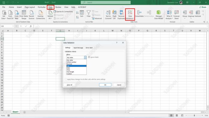 How To Restrict Data Input In Excel Allow Only Certain Values