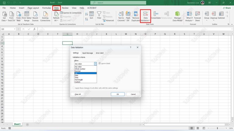 How To Restrict Data Input In Excel Allow Only Certain Values