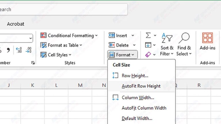 How To Use Autofit In Excel To Adjust Column Width And Row Height Automatically